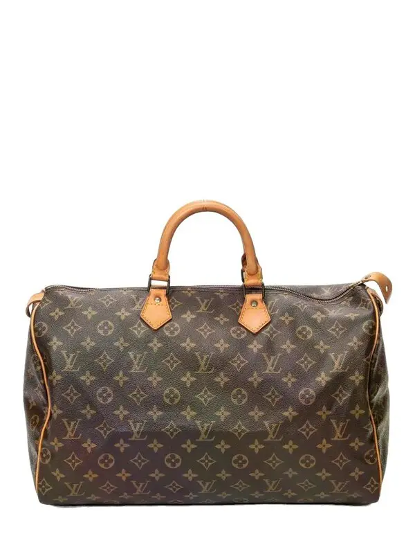 LOUIS VUITTON Speedy 40 Monogram Handbag - Brown