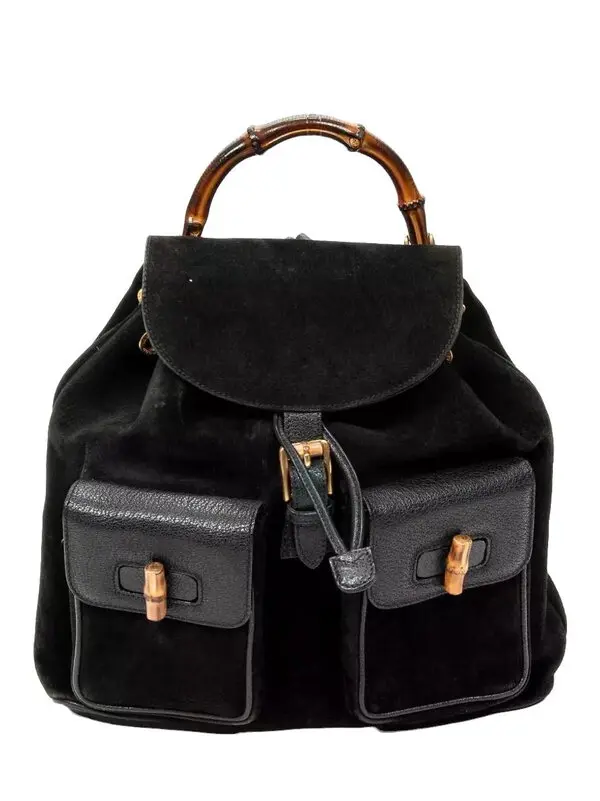 Gucci Bamboo Backpack - Black
