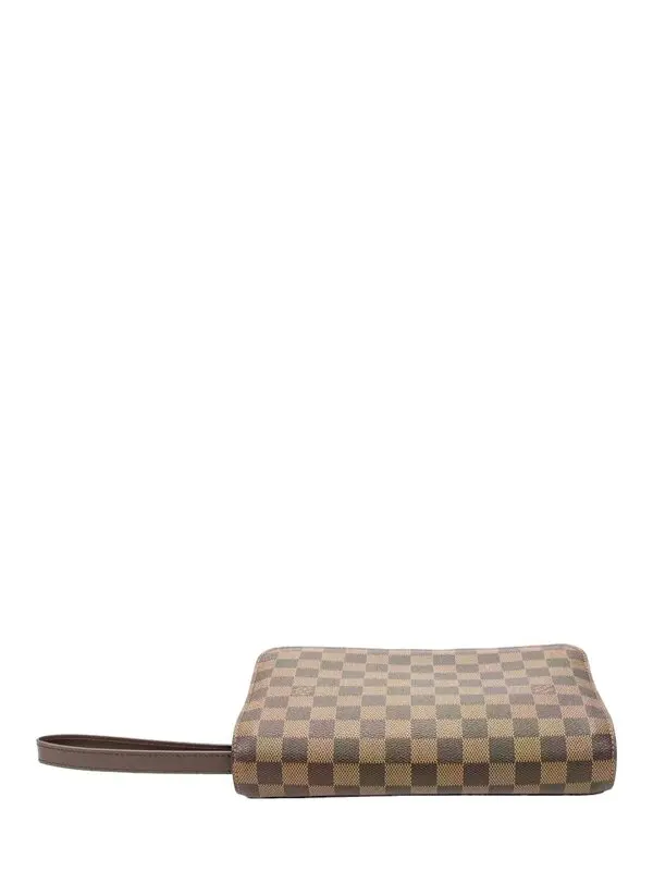 LOUIS VUITTON Saint Louis Zip-up Clutch Bag - Brown
