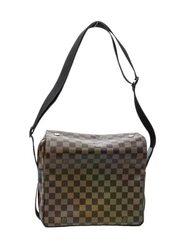 LOUIS VUITTON Damier Ebène Naviglio Messenger Bag - Brown