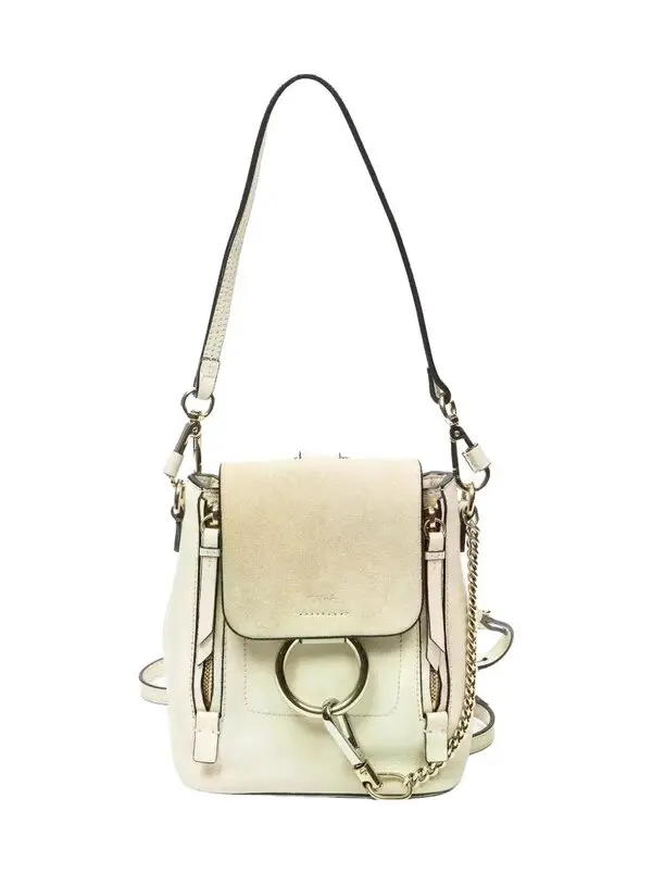 Chloé Faye Backpack - White
