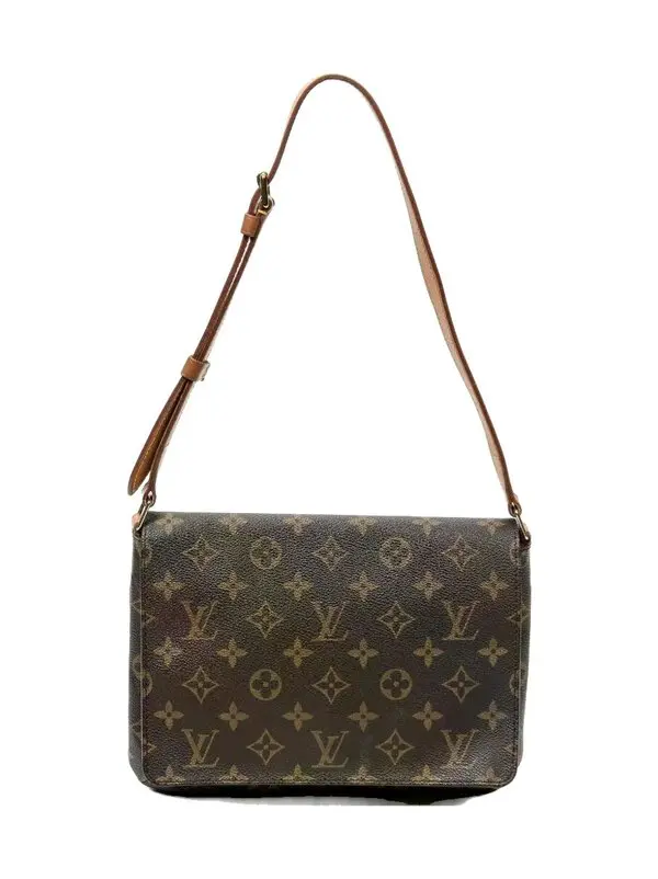 LOUIS VUITTON Monogram Musette Tango Shoulder Bag - Brown