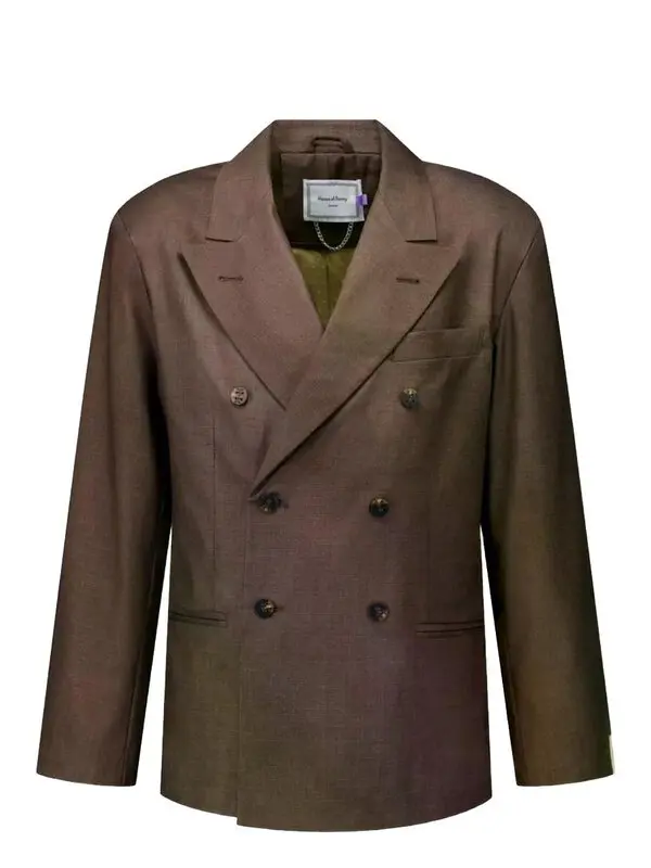 HOUSE OF SUNNY Double-breasted Blazer - Brown
