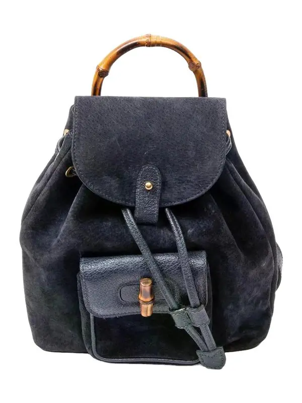 Gucci Bamboo Backpack - Blue