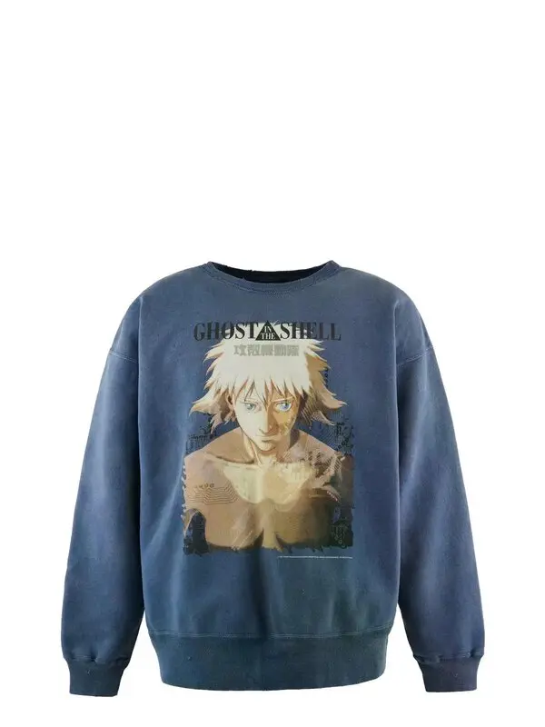 SAINT MXXXXXX Graphic Print Sweater - Blue