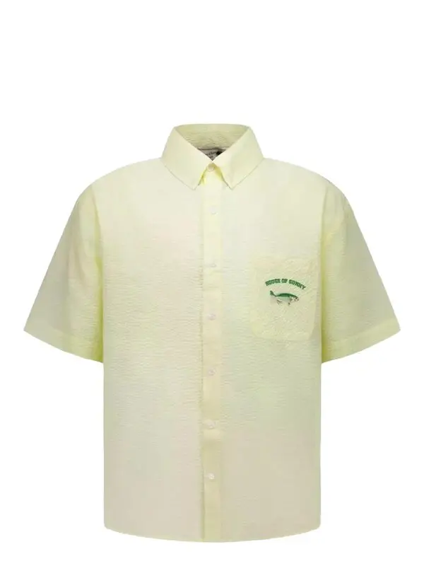 HOUSE OF SUNNY Gone Fishing Shirt - Yellow