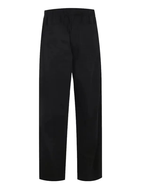 A PAPER KID Crystal Embellished Cotton Trousers - Black