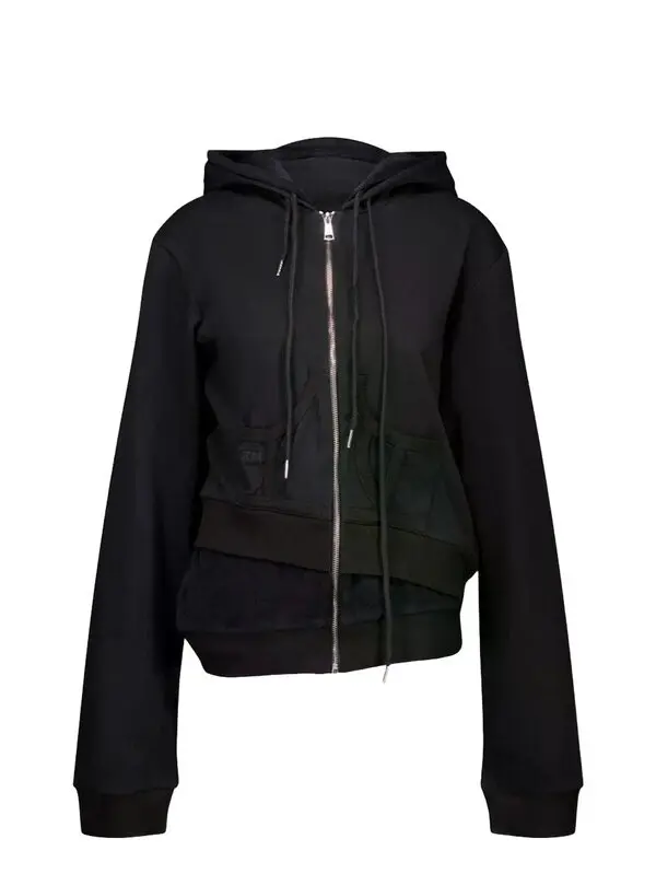 Natasha Zinko Layered Asymmetric Hoodie - Black