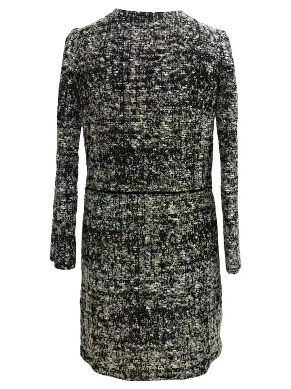 Proenza Schouler Tweed Long Sleeve Mini Dress - Black