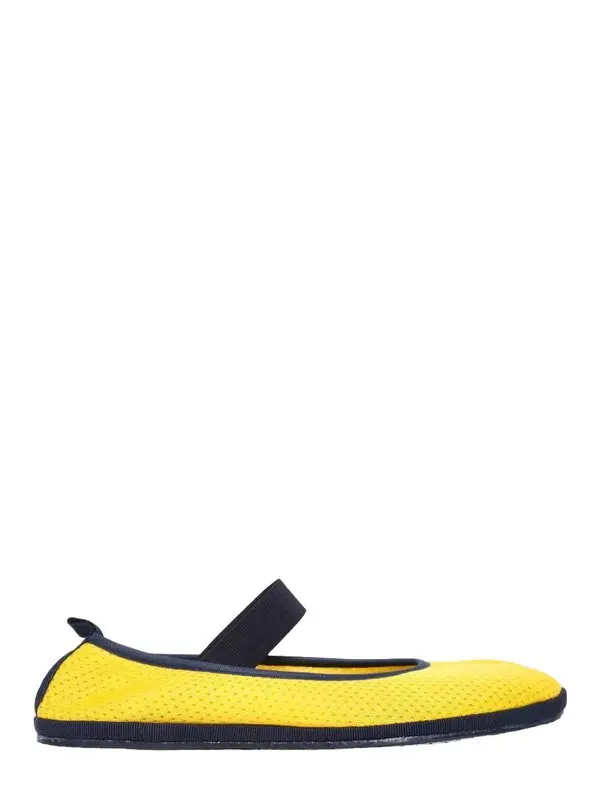 DROGHERIA CRIVELLINI Fu-t Tabi Mesh Ballet Flats - Yellow