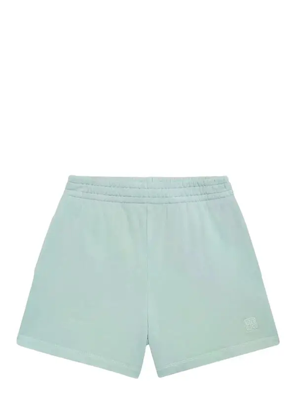 ANINE BING Kam Logo-embroidered Shorts - Green