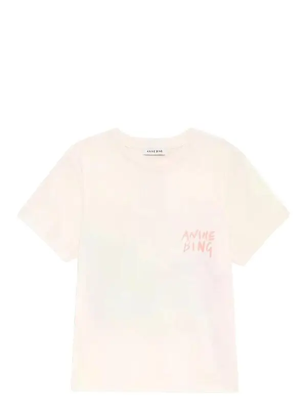 ANINE BING Shelley Graphic Print T-shirt - Neutrals