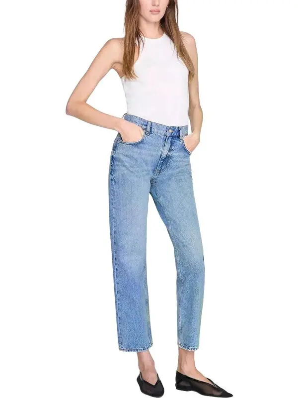 ANINE BING Kate Straight-leg Jeans - Blue