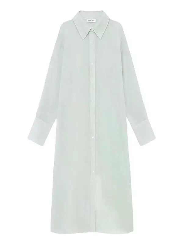 ANINE BING Noemi Striped Shirt Dress - Green
