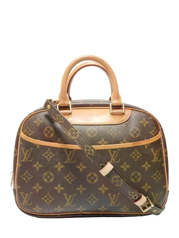 LOUIS VUITTON Monogram Trouville Handbag - Brown