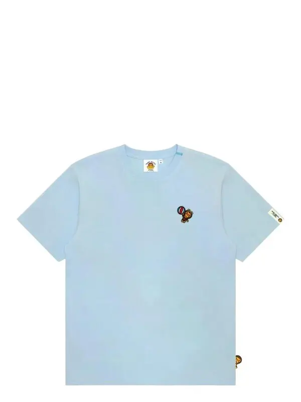 A BATHING APE Baby Milo® Store Graphic Print Cotton T-shirt - Blue