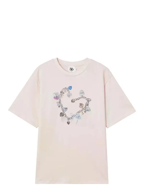 B+AB Charm Print T-shirt - Pink