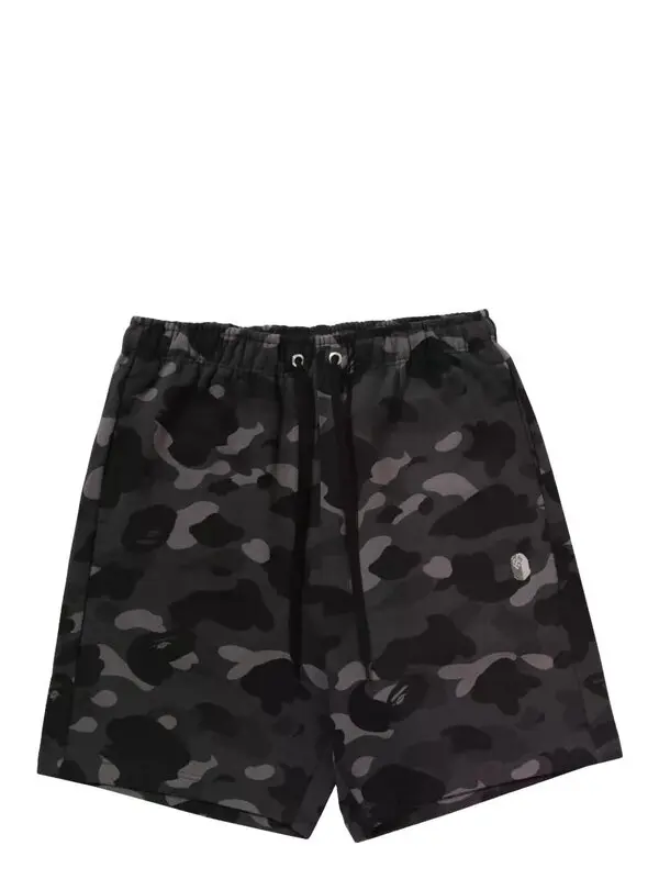 A BATHING APE Camouflage Print Shorts - Black