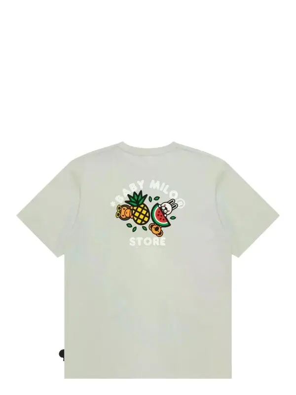 A BATHING APE Baby Milo® Store * Graphic Print Cotton T-shirt - Grey