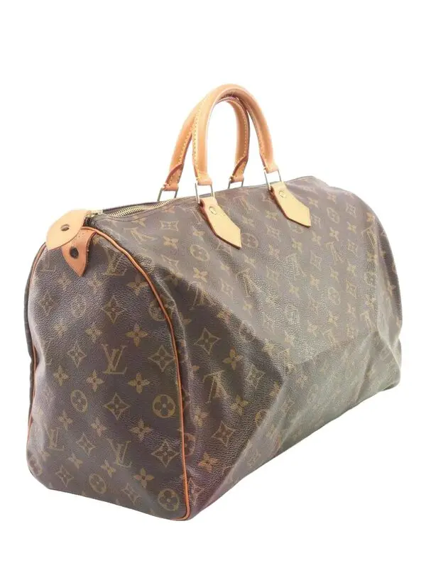 LOUIS VUITTON Monogram Speedy 40 Tote Bag - Brown