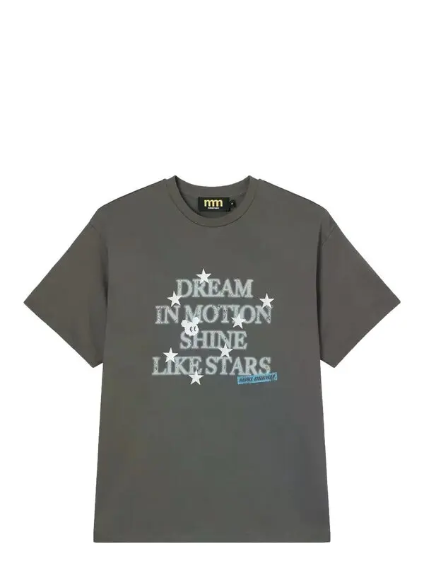 MINI CREAM Star Motif T-shirt - Grey