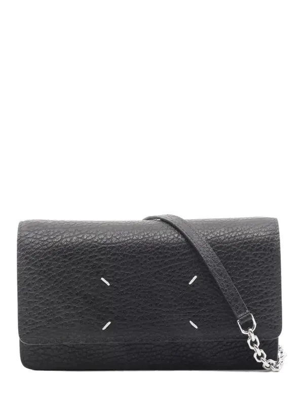 MAISON MARGIELA Grainy-leather Mini Bag - Black