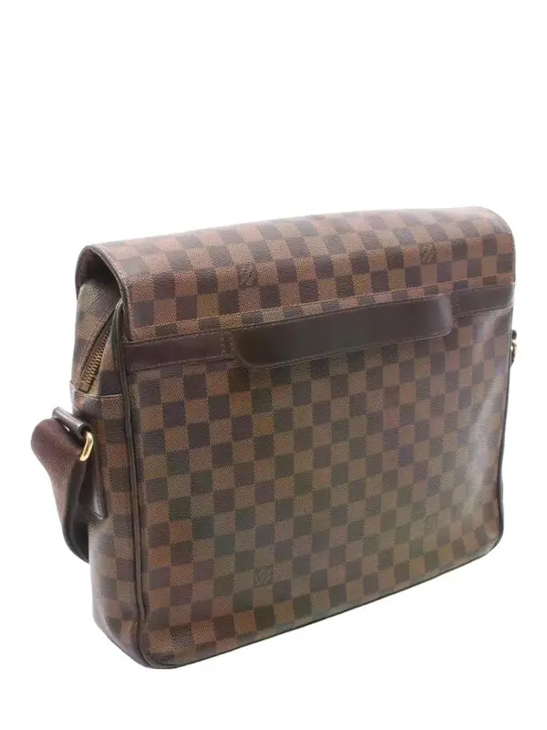 LOUIS VUITTON Damier Ebene Shelton Shoulder Bag - Brown