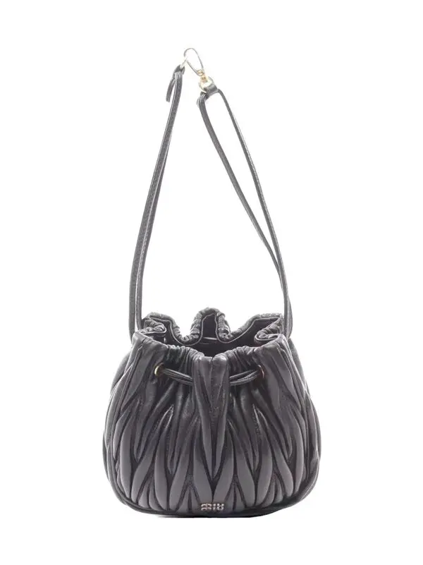 Miu Miu Matelassé Pouch Mini Bag - Black
