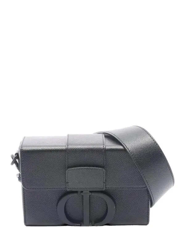 Dior 30 Montaigne Box Shoulder Bag - Black