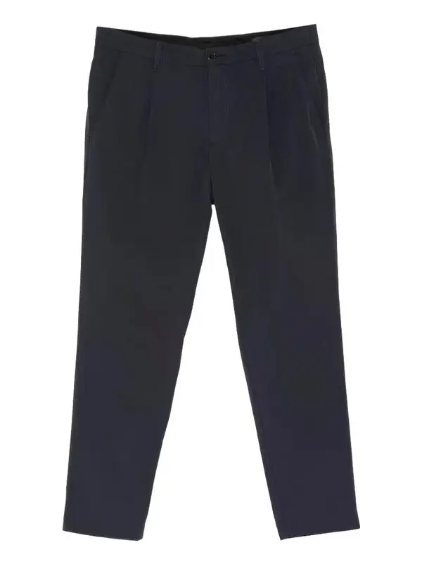 Karl Lagerfeld Logo-plaque Tapered Trousers - Blue
