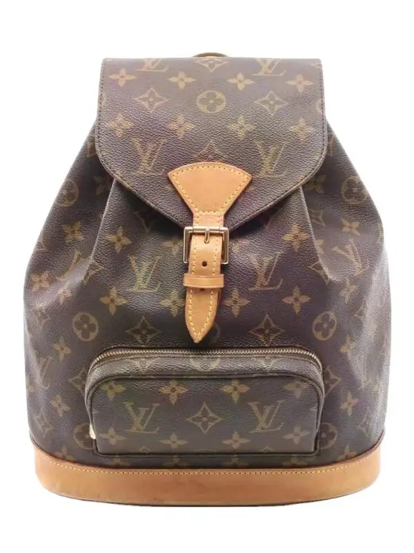 LOUIS VUITTON Monogram Montsouris Mm Backpack - Brown