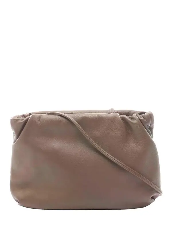 THE ROW Gathered-detail Clutch Bag - Brown
