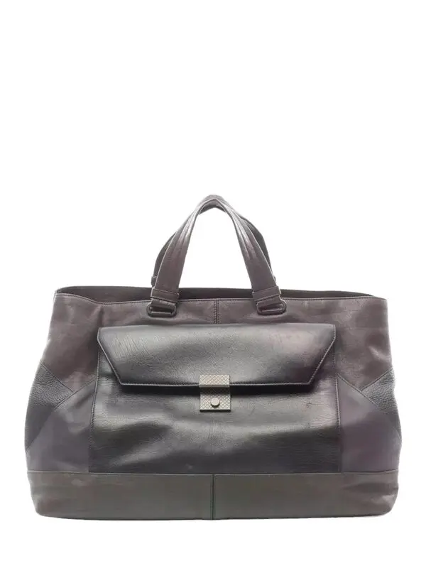 Bottega Veneta 2000s Intrecciato Tote Bag - Black