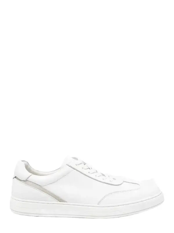 SERGIO MORETTI FIRENZE Panelled Lace-up Sneakers - White