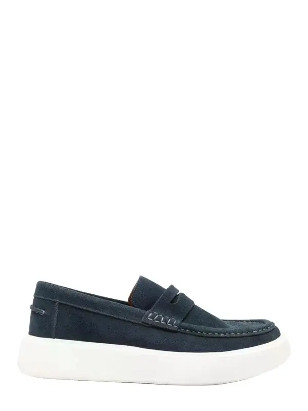 SERGIO MORETTI FIRENZE Suede Loafers - Blue