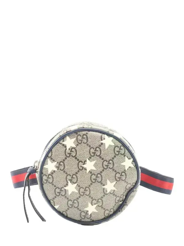 Gucci Gg Supreme Belt Bag With Star Print - Neutrals