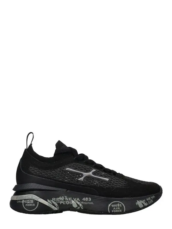 Premiata Moerun Mesh-panel Sneakers - Black