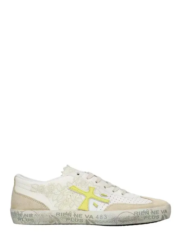 Premiata Davidd Lace-detail Sneakers - Neutrals