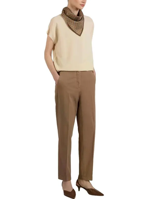 SLOWEAR Zanone Cotton Crewneck T-shirt - Neutrals