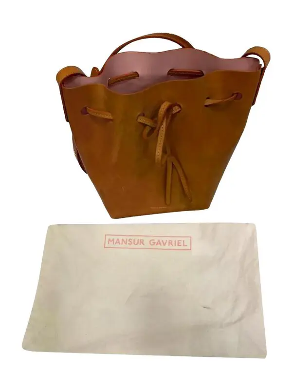 MANSUR GAVRIEL Mini Bucket Bag - Brown