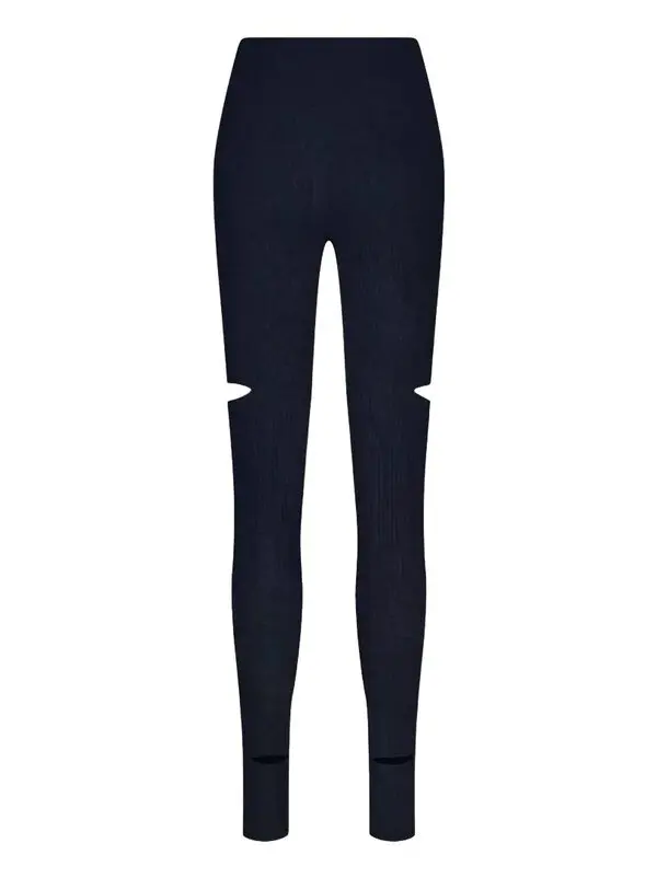 JUUKIFF Cut-out-detail Leggings - Blue