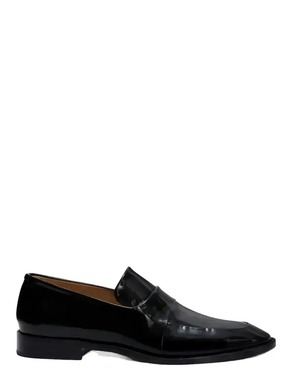 JIL SANDER Round-toe Leather Loafers - Black