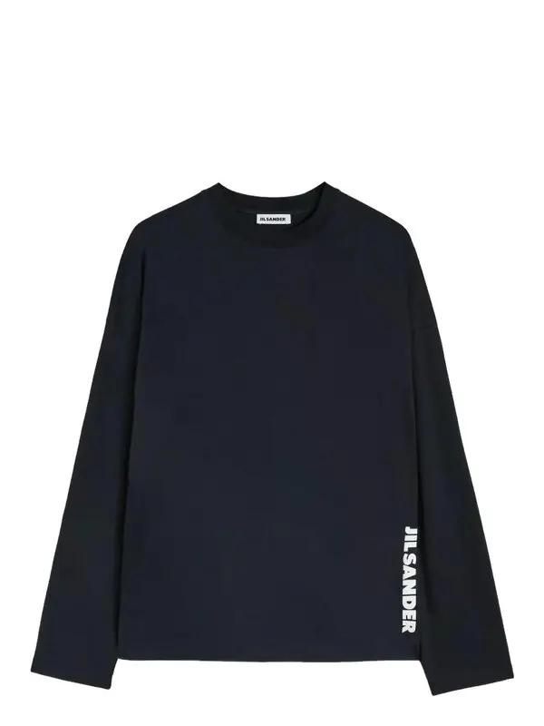 JIL SANDER Logo-print Boxy-fit T-shirt - Blue