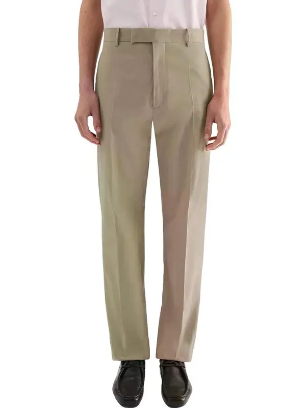 JIL SANDER Cotton Drill Trousers - Neutrals
