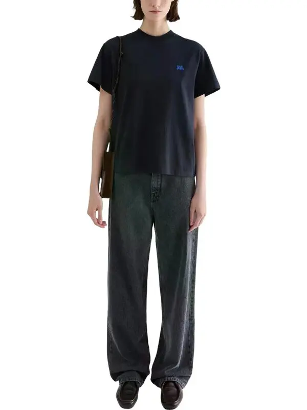 JIL SANDER Crew-neck Cotton T-shirt - Blue