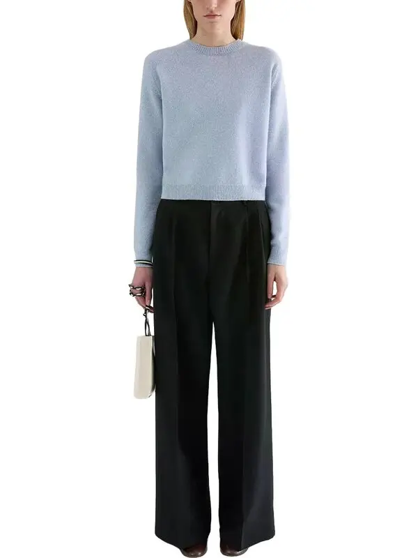 JIL SANDER Crew Neck Sweater - Blue