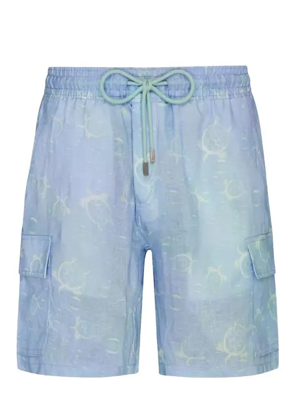 Vilebrequin Turtle Print Swim Shorts - Blue