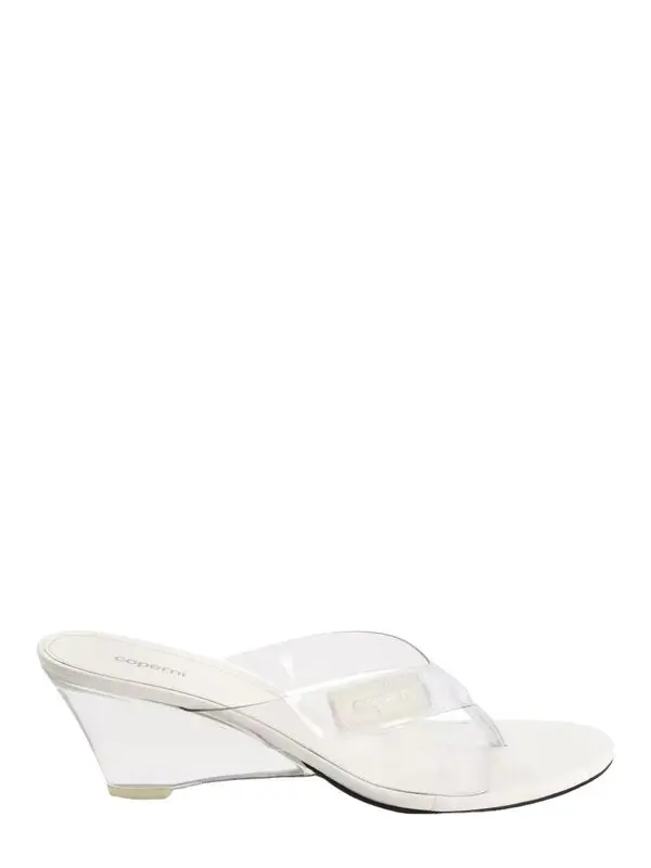 Coperni Lift Wedge Sandals - White