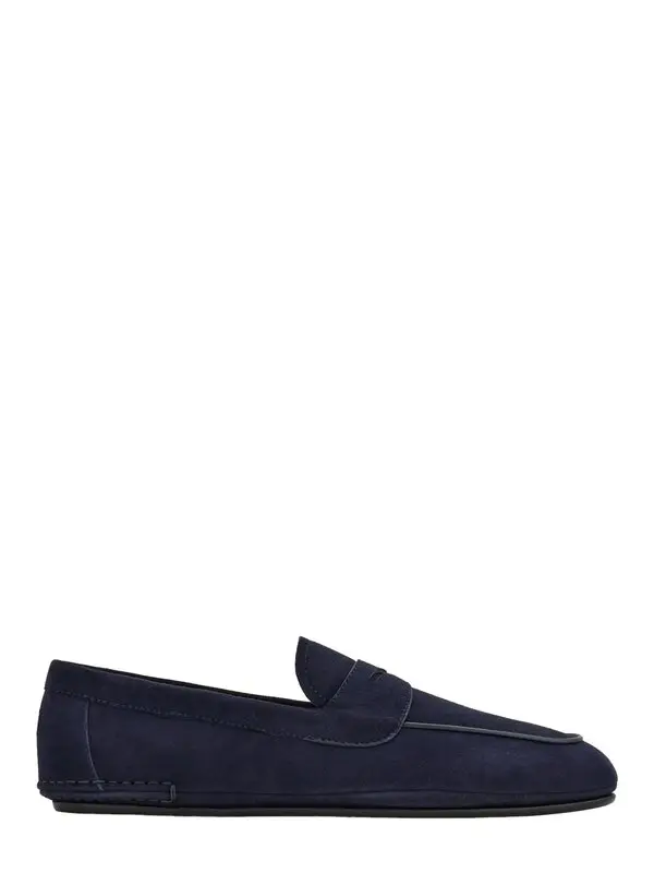 FERRAGAMO Suede Loafer - Blue
