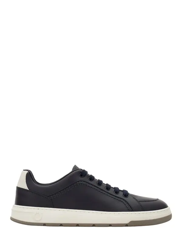 FERRAGAMO Suede Low Top Sneakers - Blue